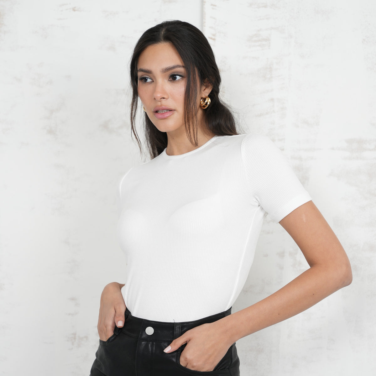 Soft Rib Short Sleeve Tee – udelny.com