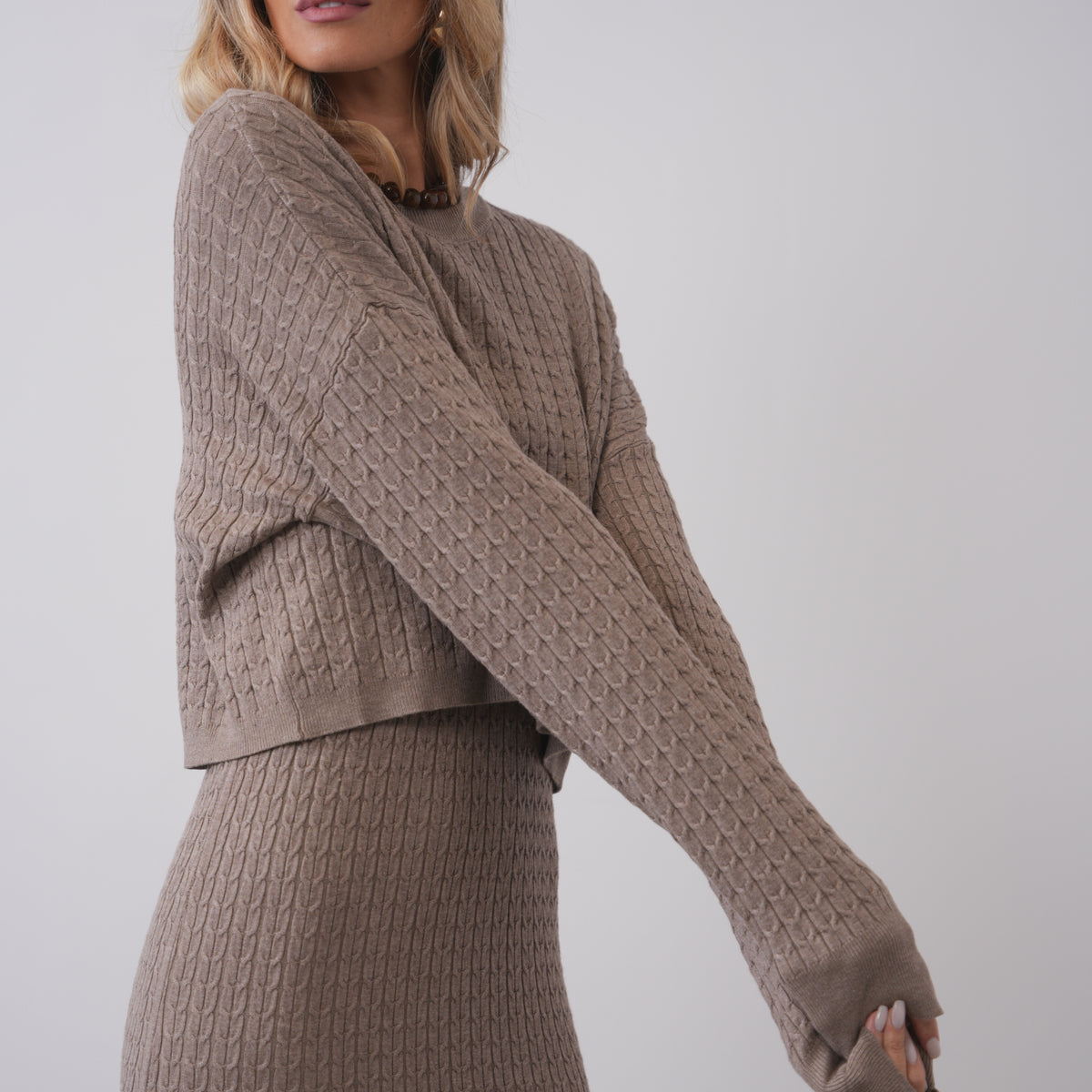 Basic Cable Knit Top – udelny.com