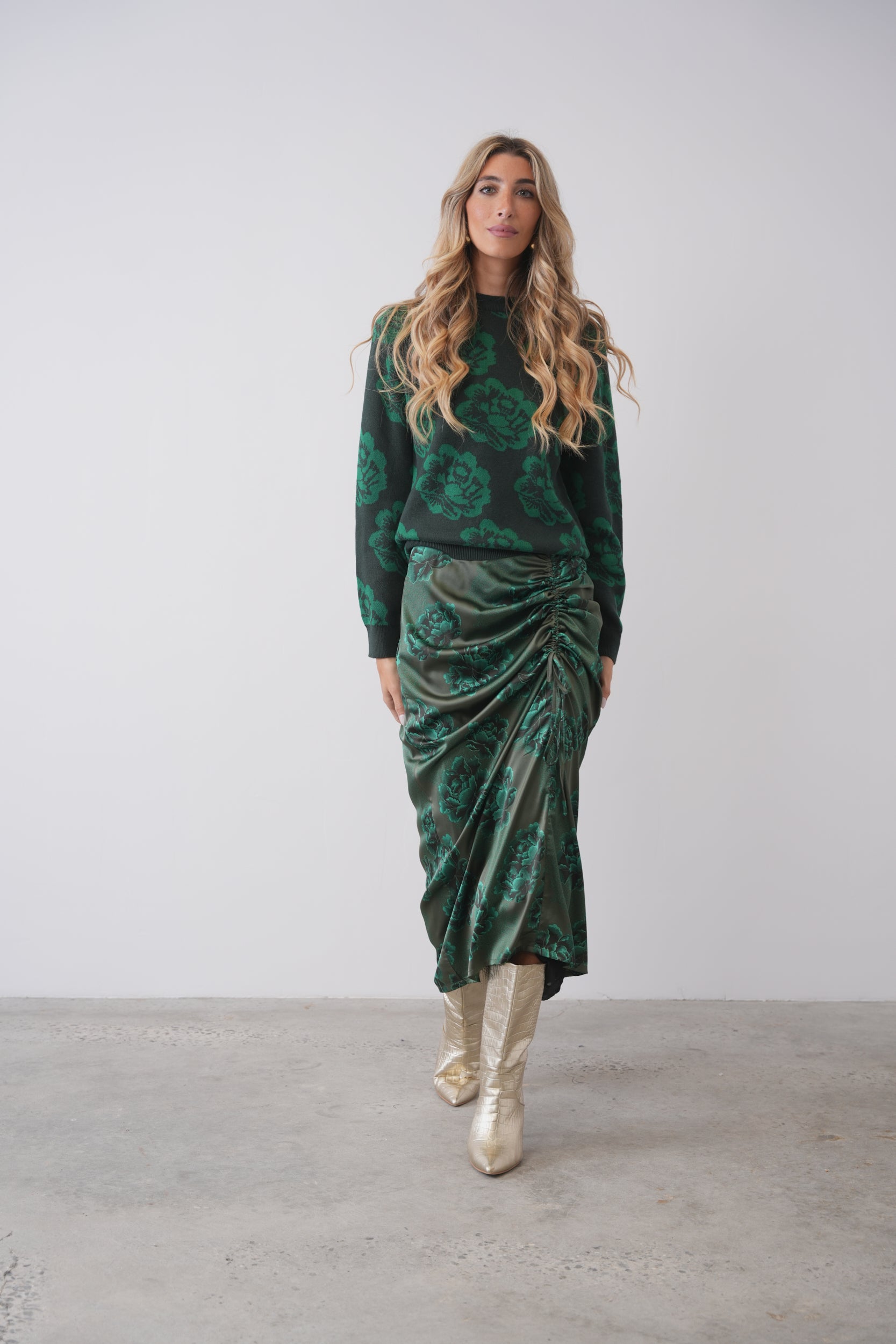 The Bianca Ruched Skirt – udelny.com