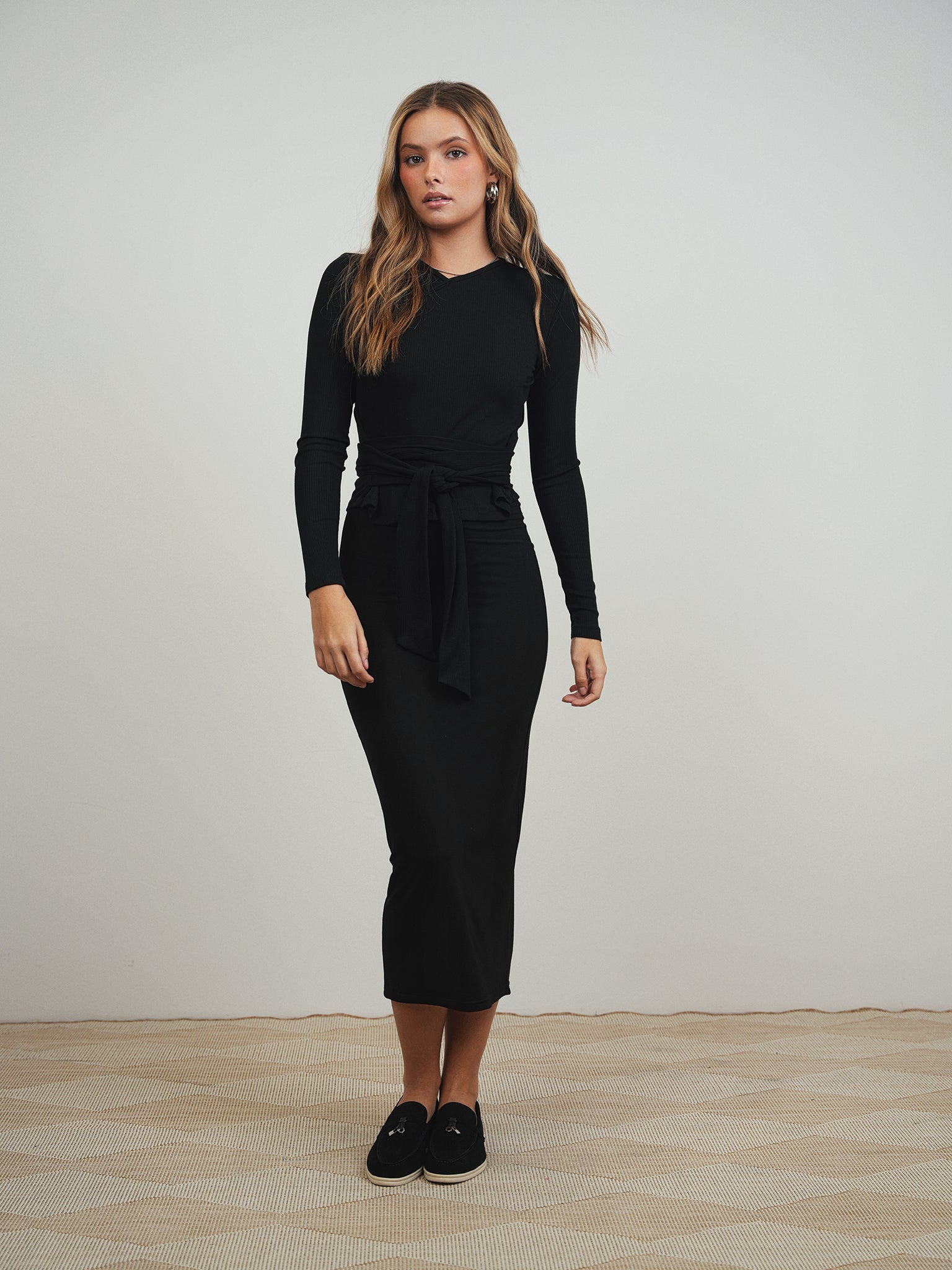 Soft Rib Tie V Tee – udelny.com